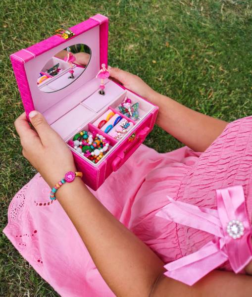 ISO 8538 Hrací skříňka s baletkou růžová