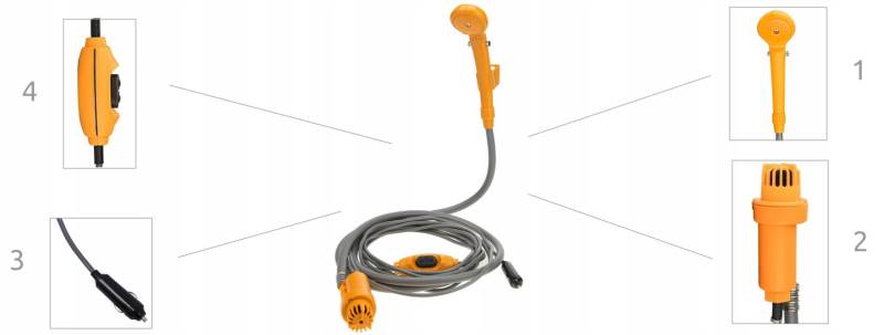 ISO 8877 Sprcha přenosná 12V